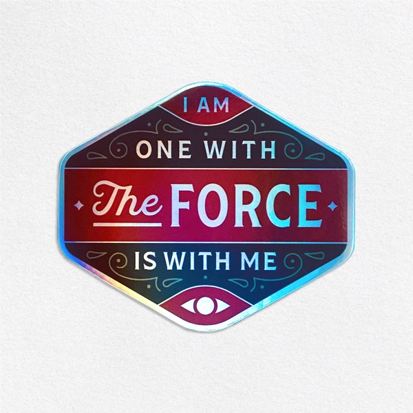 One With the Force Sticker - Etsy