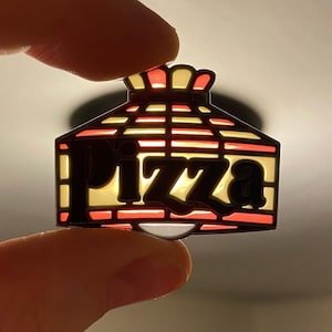 Pizza Lamp Enamel Pin - Etsy