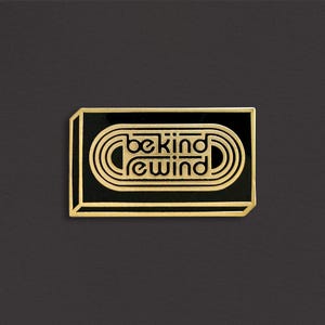 Be Kind Rewind Enamel Pin - Etsy
