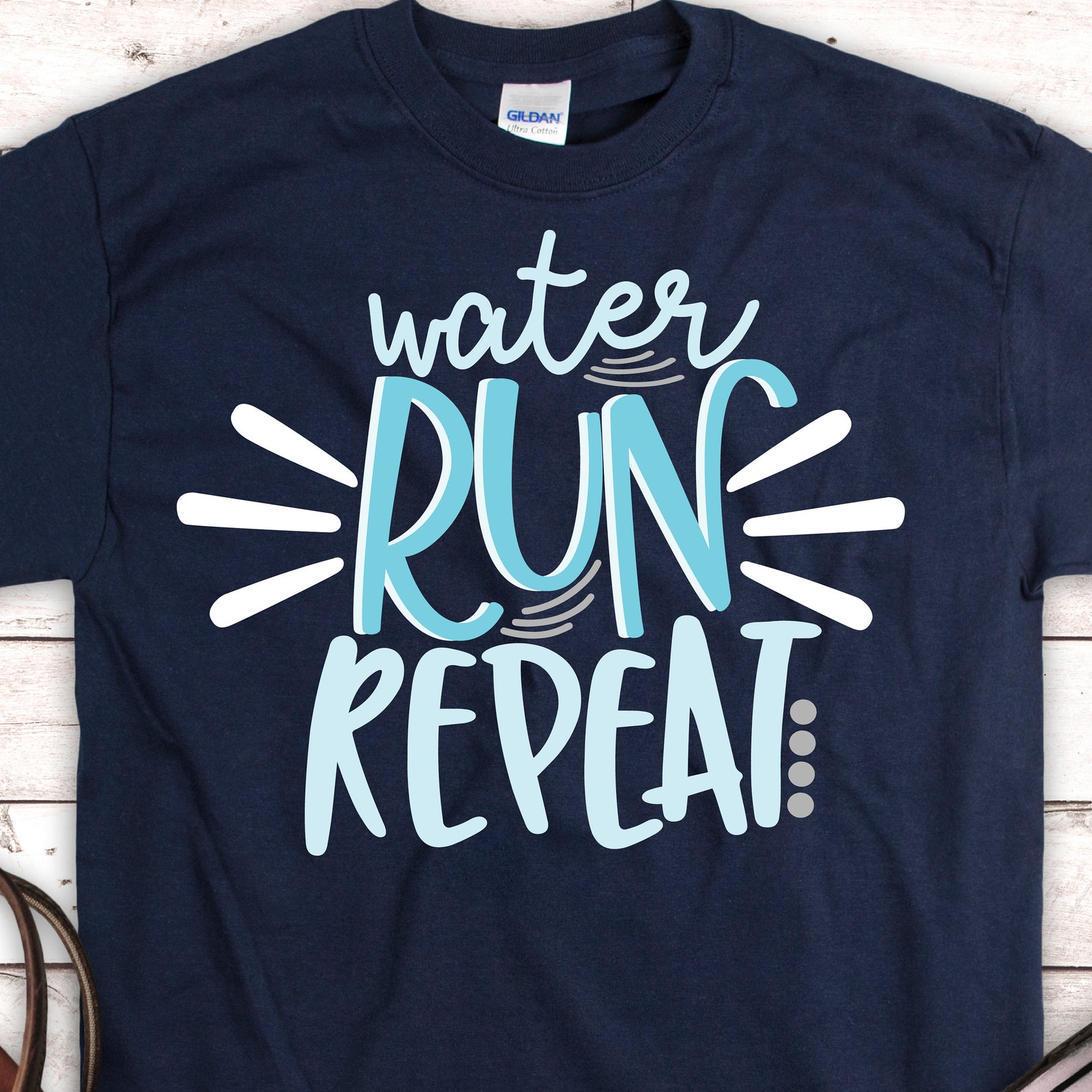 Exercise SVG Cutting File for Silhouette and Cricut Water Run - Etsy