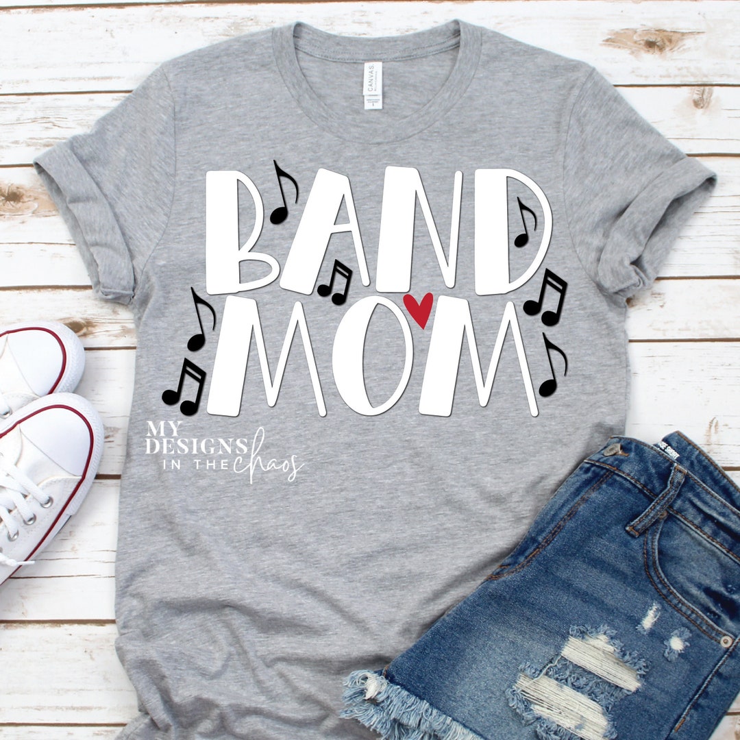 Band Mom SVG File for Silhouette or Cricut Cutting Machine Band Mom T ...