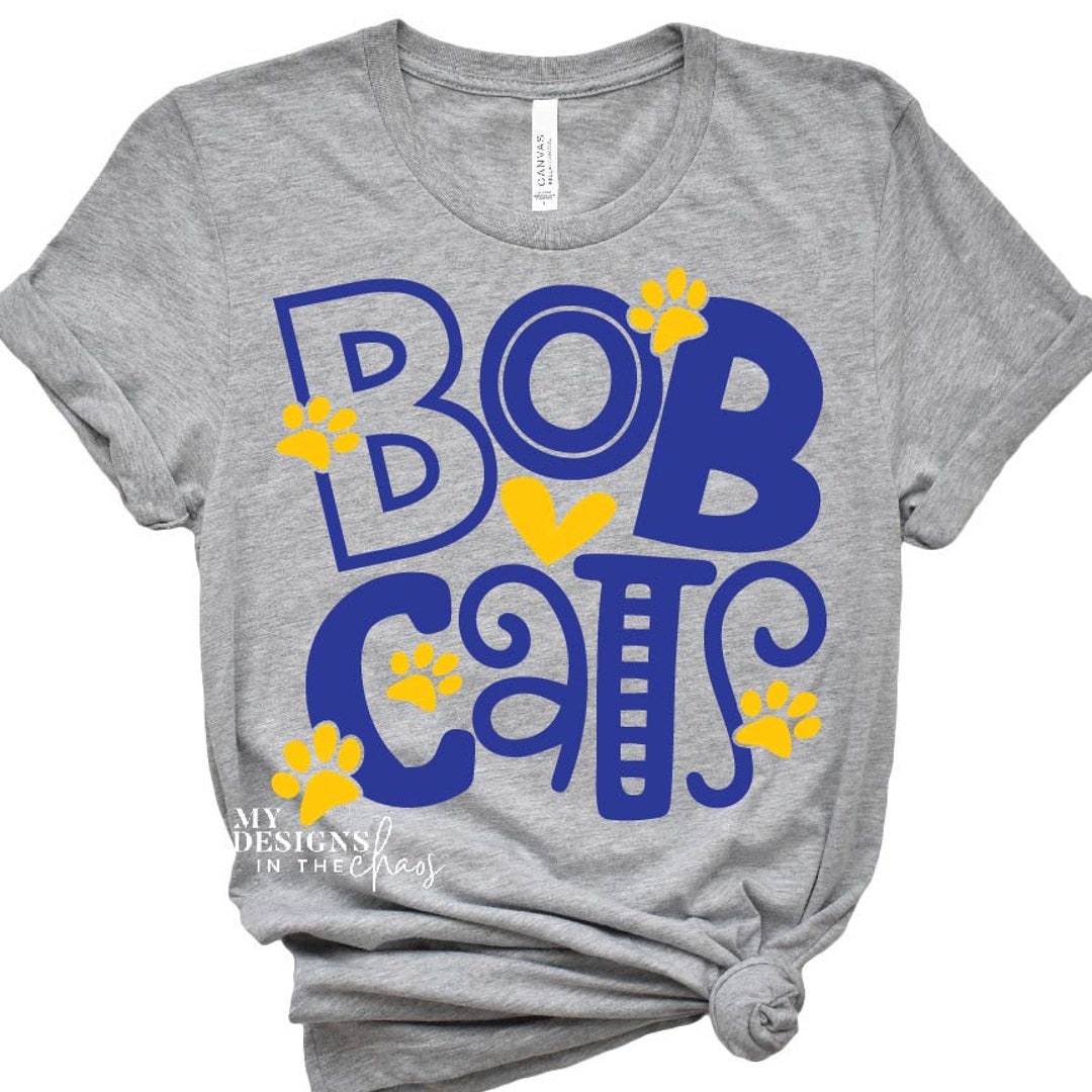 Royal Blue Bobcats PNG / Bobcats Sublimation Png/png Cougar Spirit Wear ...