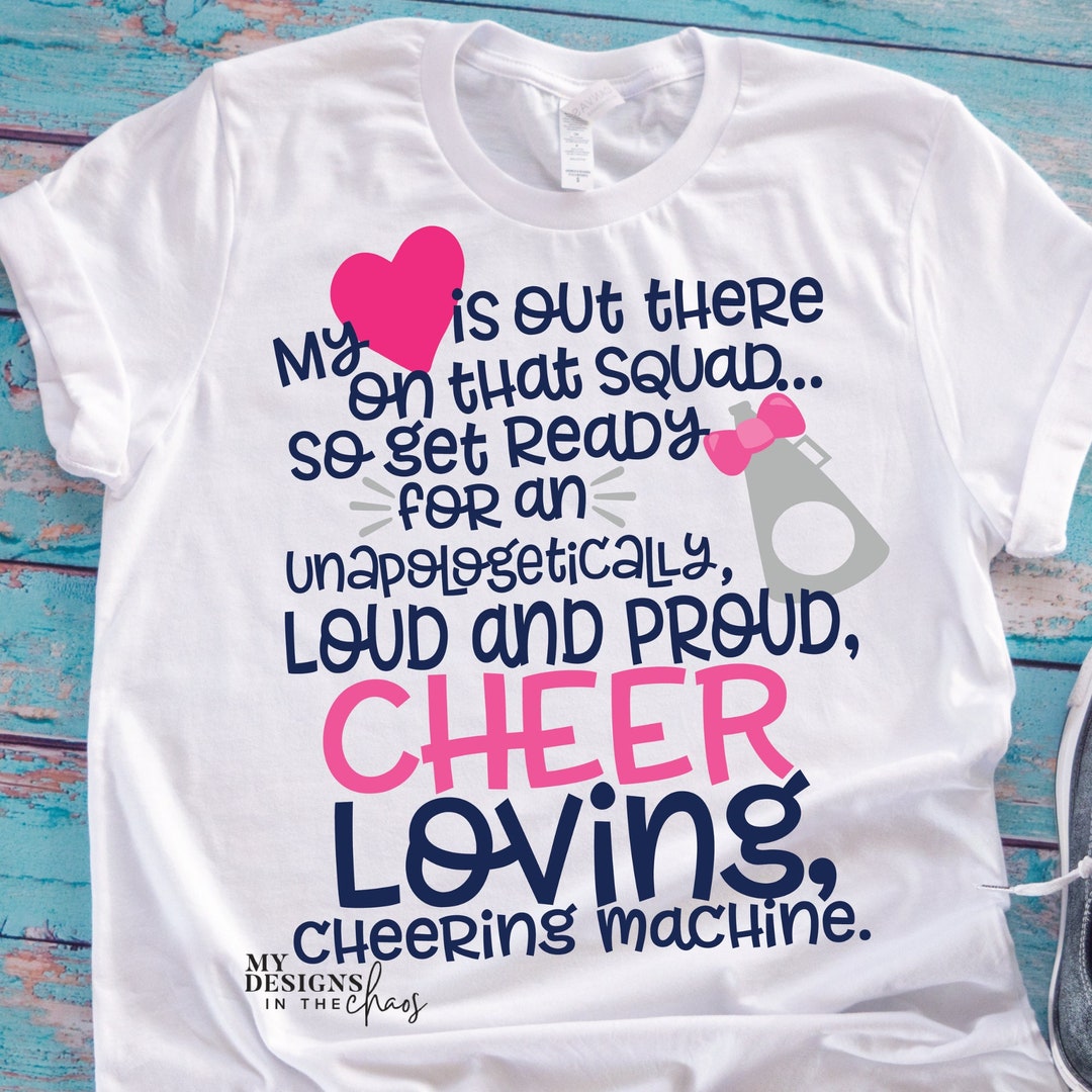 Cheer Mom SVG Cheer Fan SVG Silhouette and Cricut Cut File Loud and ...