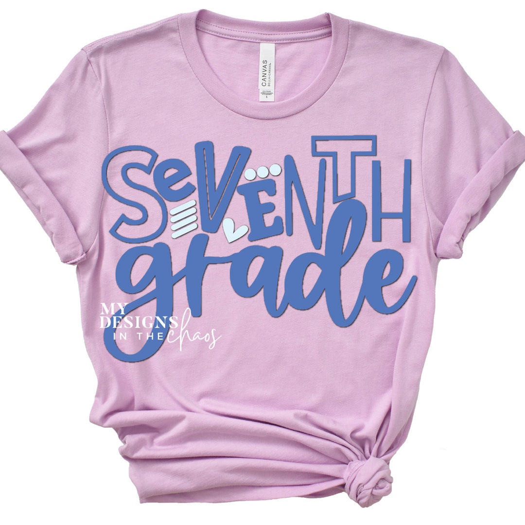 Seventh Grade Teacher SVG/ Seventh Grade PNG / Seventh Grade Cut File ...