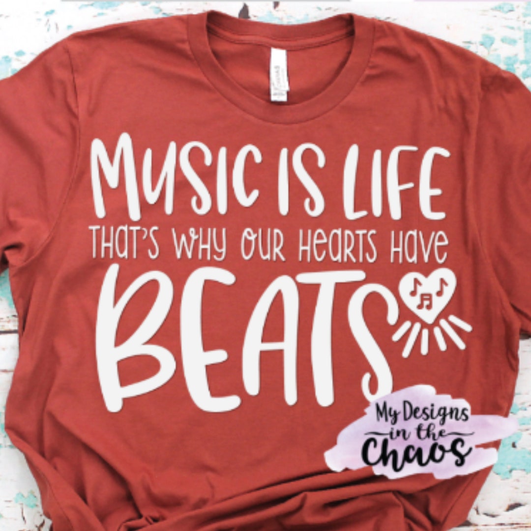 Music is Life SVG | Band SVG | Silhouette and Cricut Cut File | Music ...
