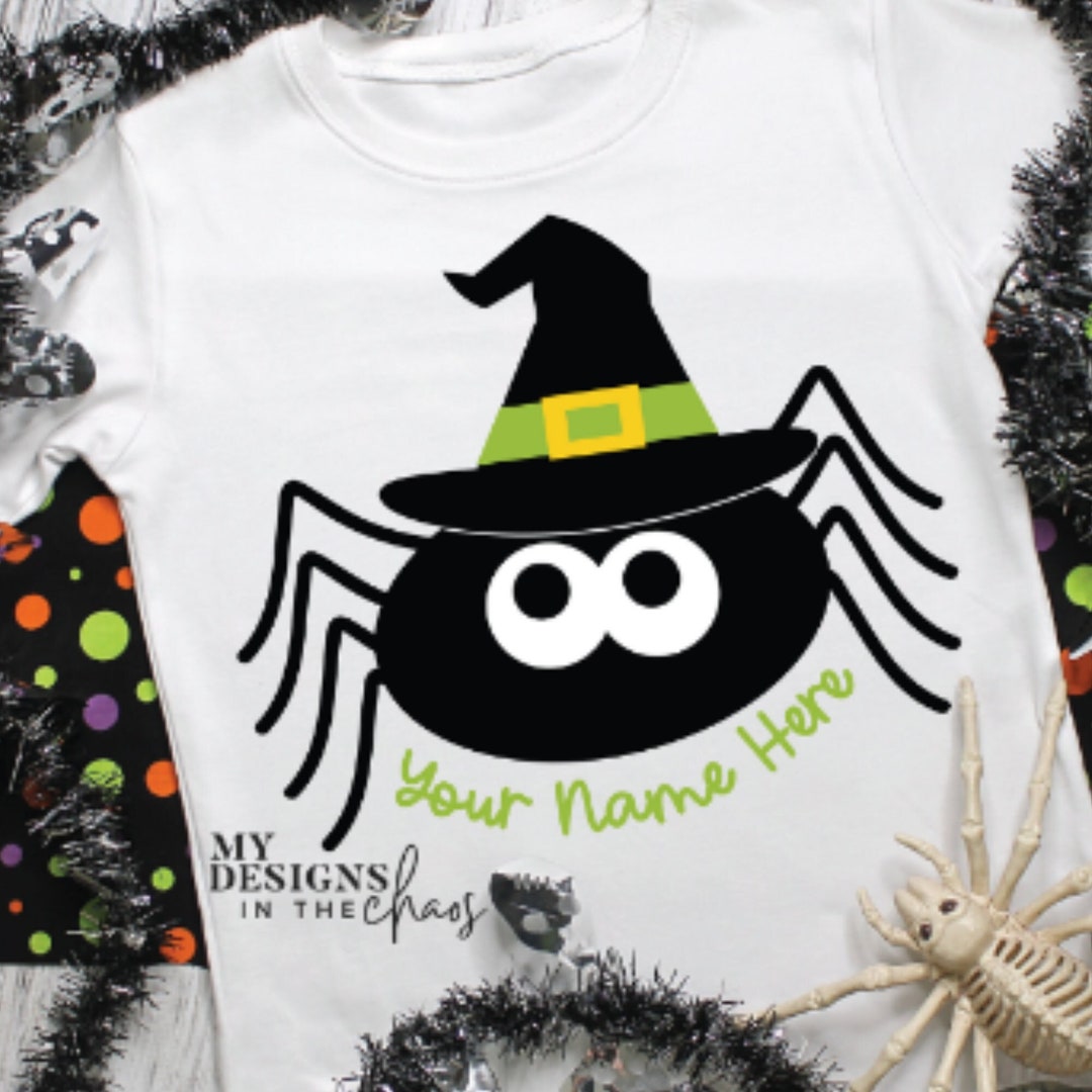 Halloween Spider Witch SVG File for Silhouette and Cricut, Funny ...
