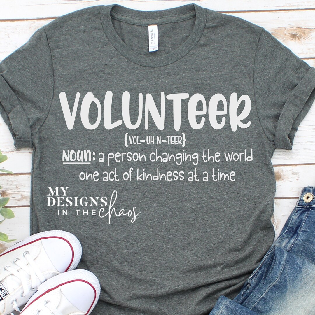 Volunteer SVG for Silhouette or Cricut, Dxf Png Eps Svg, Charity ...