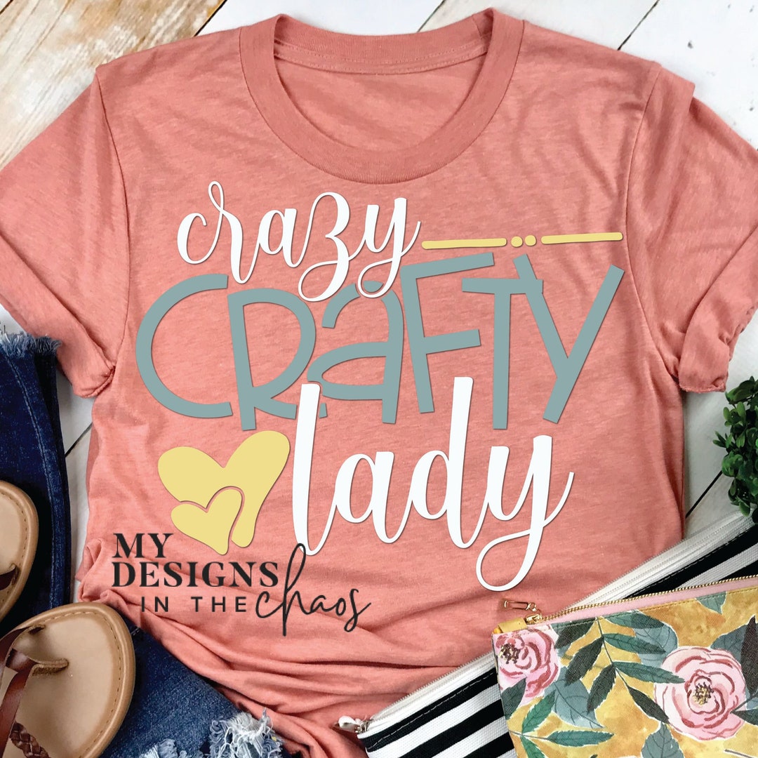 Crafty Lady SVG, Small Business SVG File for Silhouette and Cricut ...