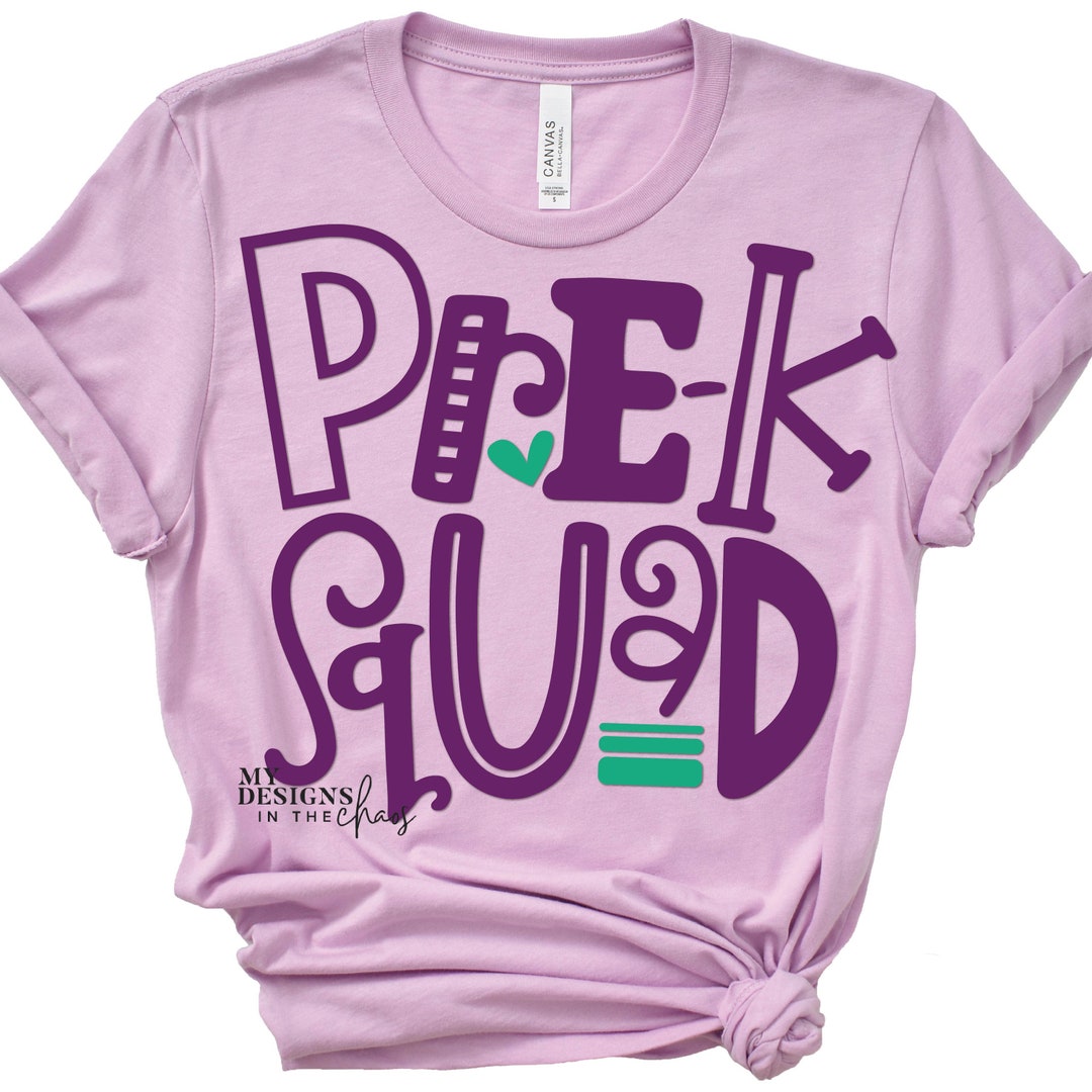 Pre-k Squad SVG/ Pre-k Teacher SVG Cutting File for Silhouette or ...