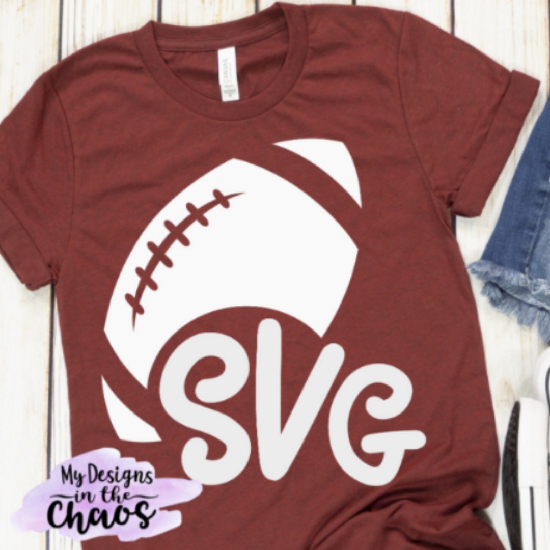 Football Monogram SVG | Football SVG | Silhouette and Cricut Cut File ...
