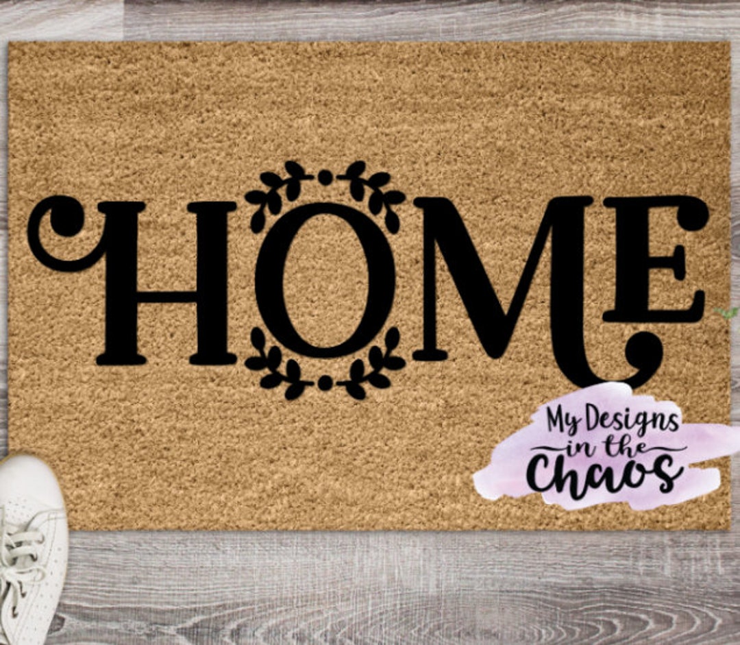 Home SVG File, Home Decor SVG for Cricut and Silhouette, Home Doormat ...