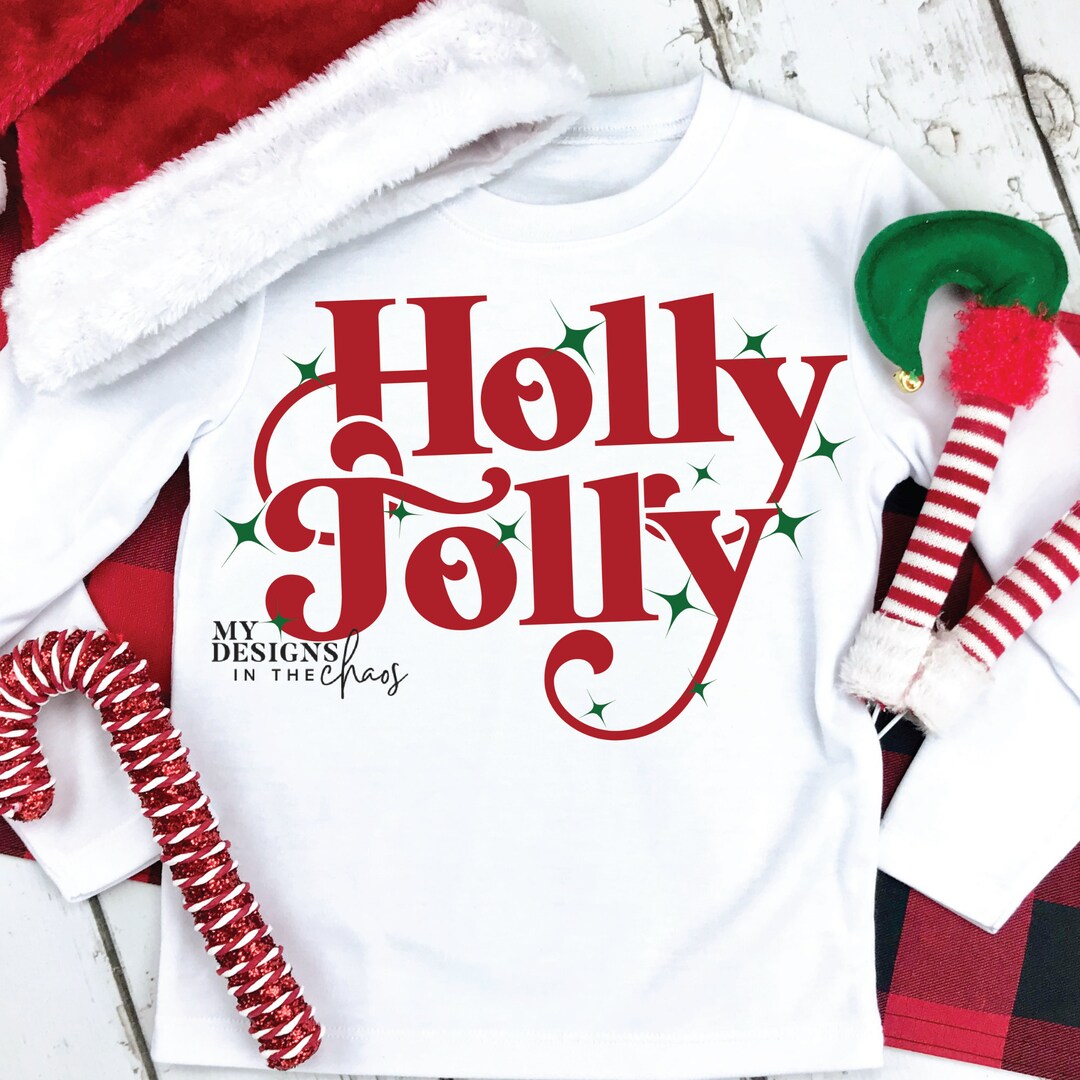 Holly Jolly Holiday SVG File / Christmas Svg Design / Cut File ...