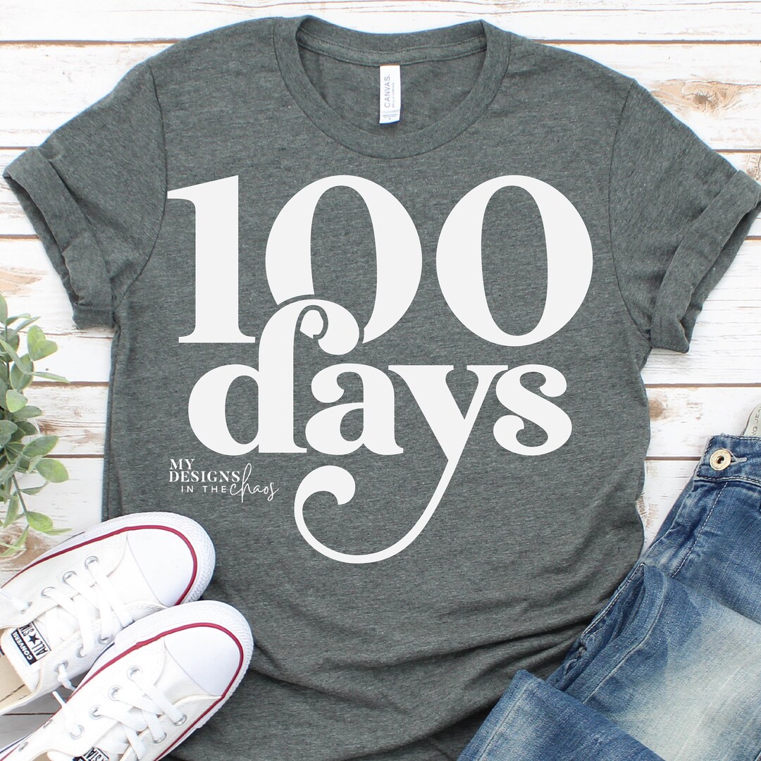 100 Days SVG, 100 Days Svg File for Silhouette or Cricut, Svg Png Dxf ...