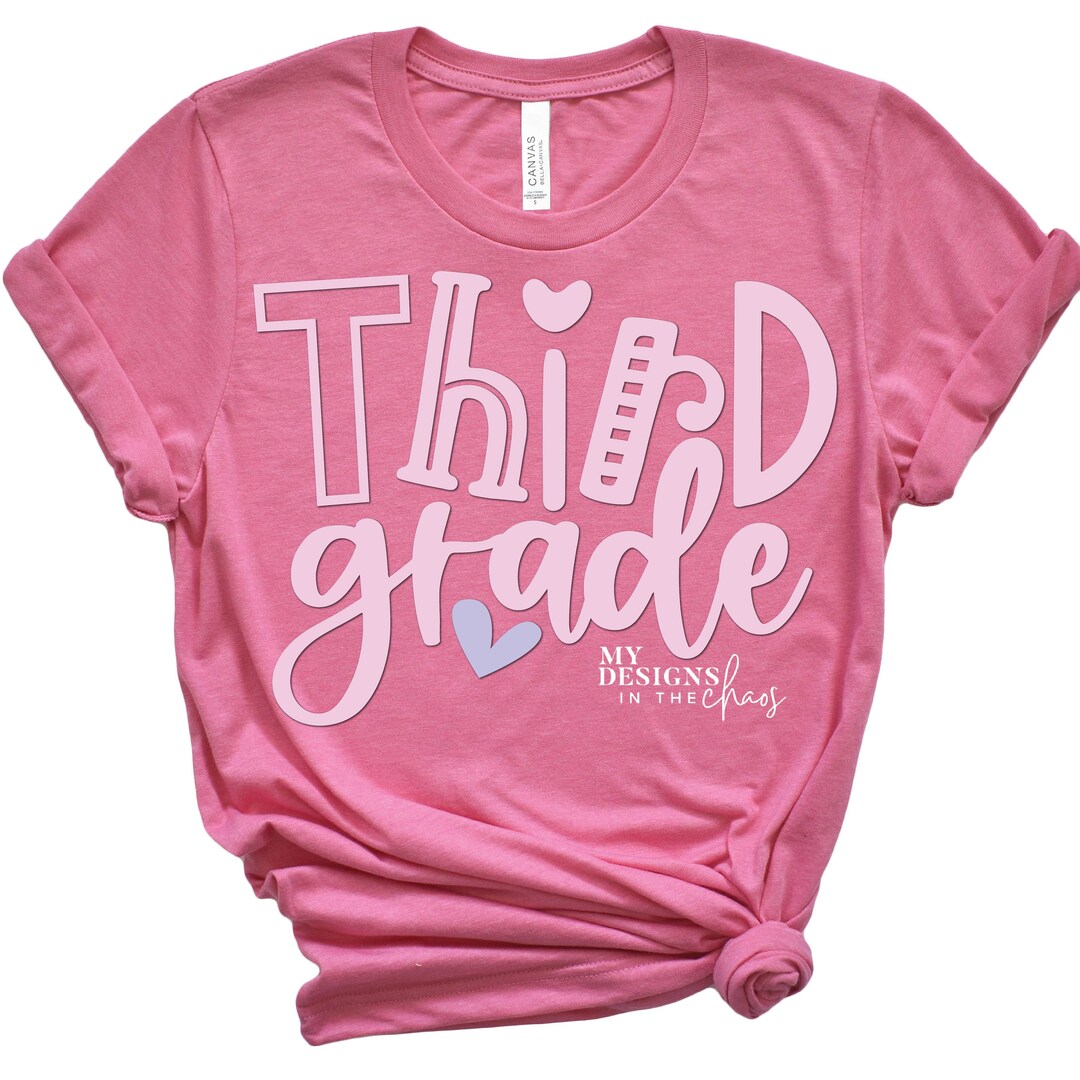 Third Grade SVG/ Third Grade Teacher SVG Cutting File for Silhouette or ...