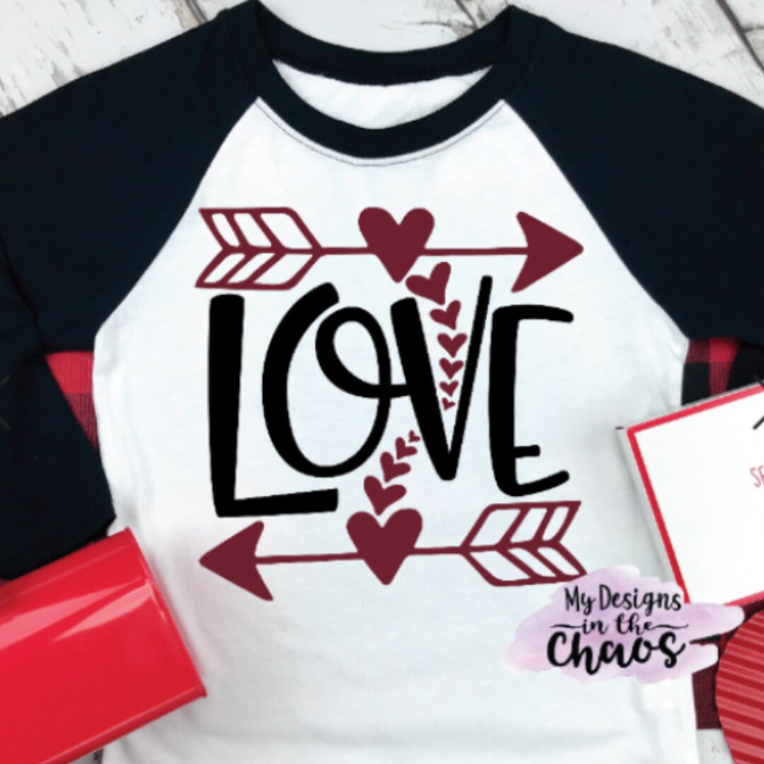 Love SVG Cutting File Love Arrows Design Silhouette and Cricut Love ...