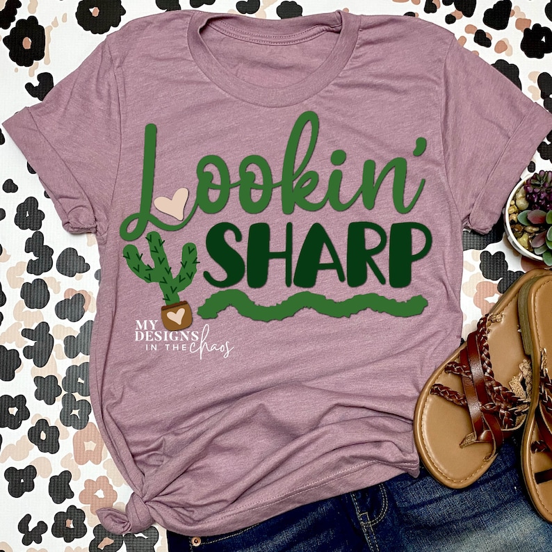 Lookin' Sharp SVG Cactus SVG for Cricut and Silhouette - Etsy