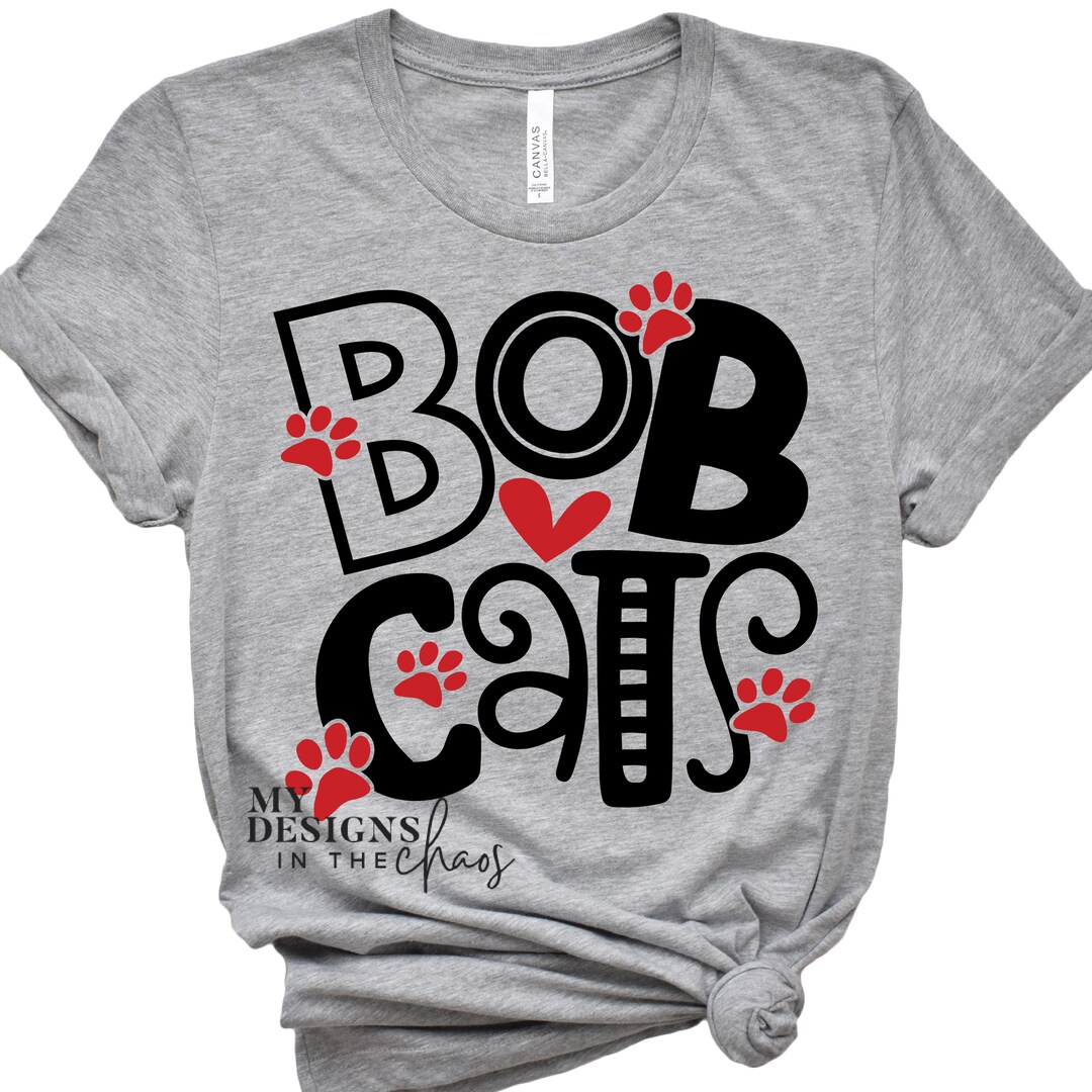 Red and Black Bobcats PNG / Bobcats Sublimation Png/png Bobcats Spirit ...