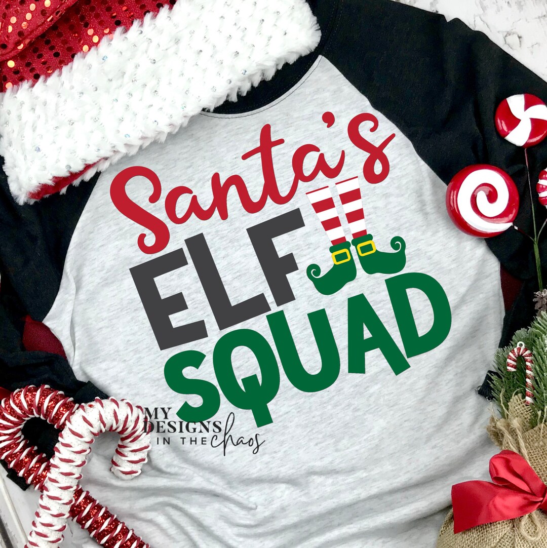 Santa's Elf Squad SVG, Elf Svg File for Cricut and Silhouette ...