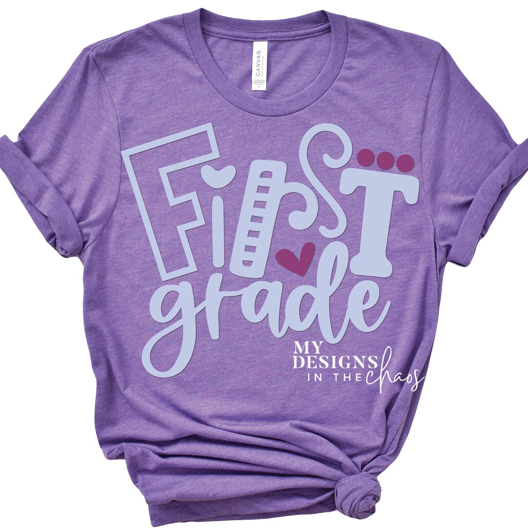 First Grade SVG/ First Grade Teacher SVG Cutting File for Silhouette or ...