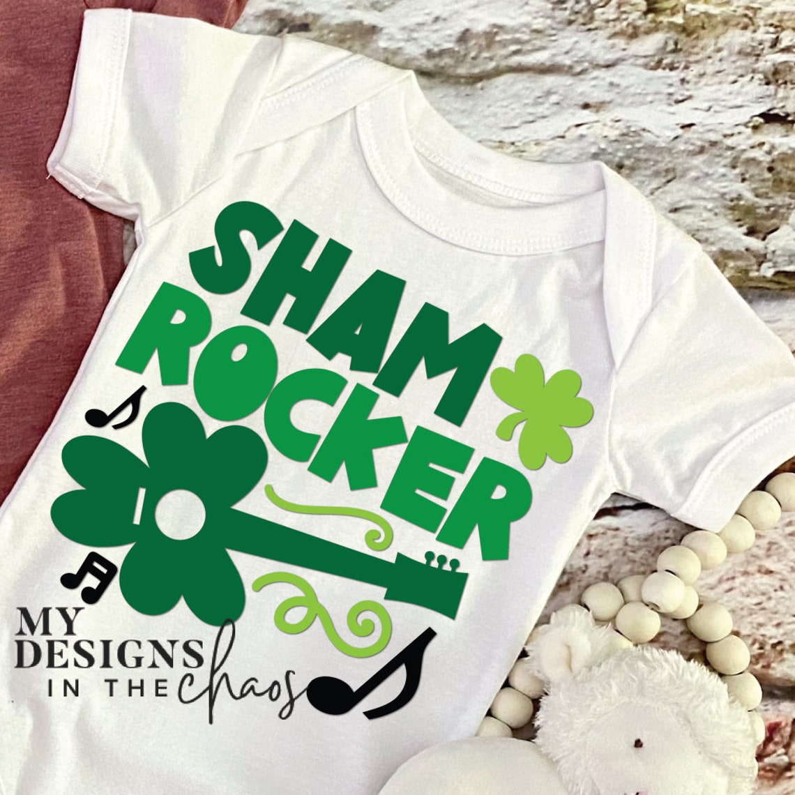 Shamrocker SVG, St Patricks Day SVG Silhouette and Cricut, Lucky Svg ...