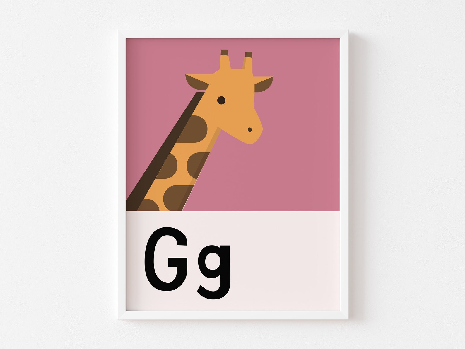 Letter G Print Alphabet Printable Giraffe Wall Art Decor - Etsy