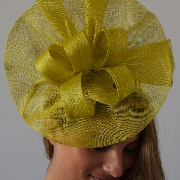 Yellow Fascinator - Etsy