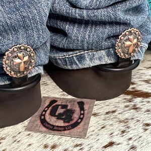 1 Copper Cross Cuff Keepers Jean Savers Pant Leg - Etsy