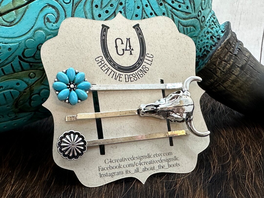 Western Style Hair Pins Hair Accessories Hair Pins - Etsy
