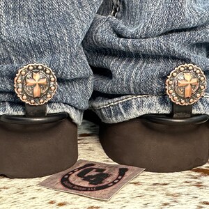 1 Copper Cross Cuff Keepers Jean Savers Pant Leg - Etsy