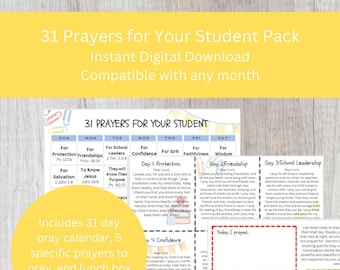 31 Prayers for Your Child Calendar, Christian Prayer Calendar, Family ...