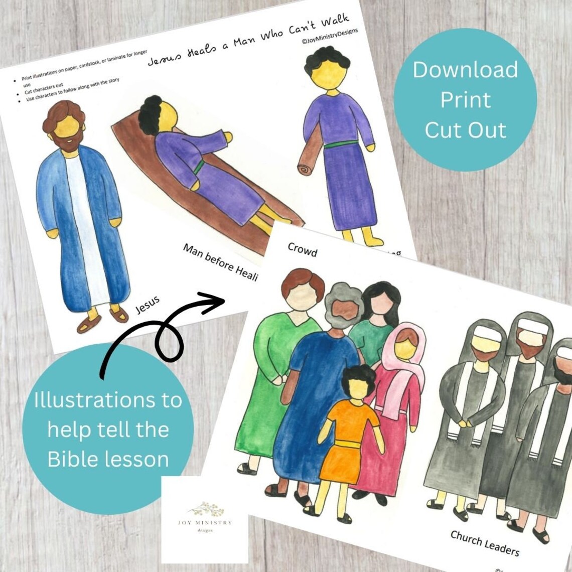 Jesus Heals a Man Preschool/kindergarten Bible Lesson, Homeschool ...