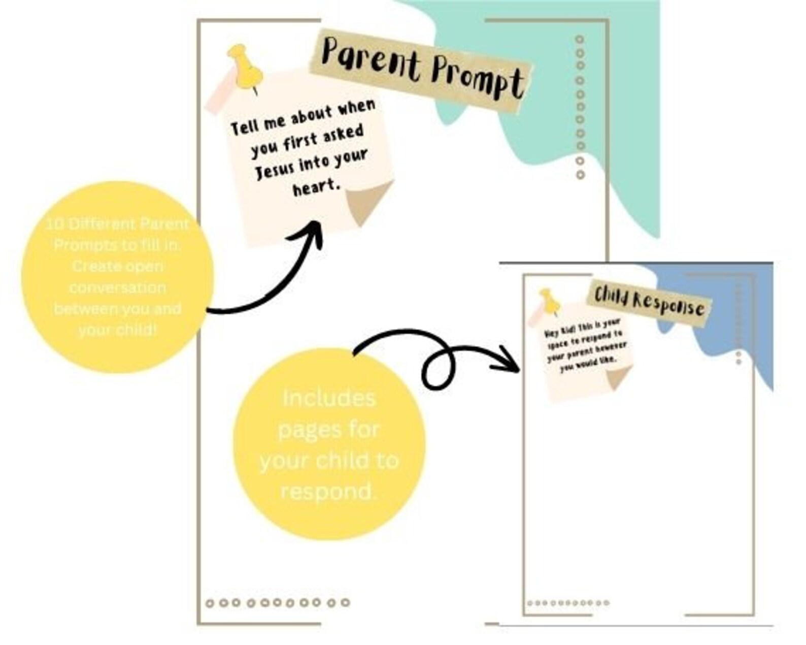 Parent & Child Pass Back and Forth Journal/gender Neutral Journal ...