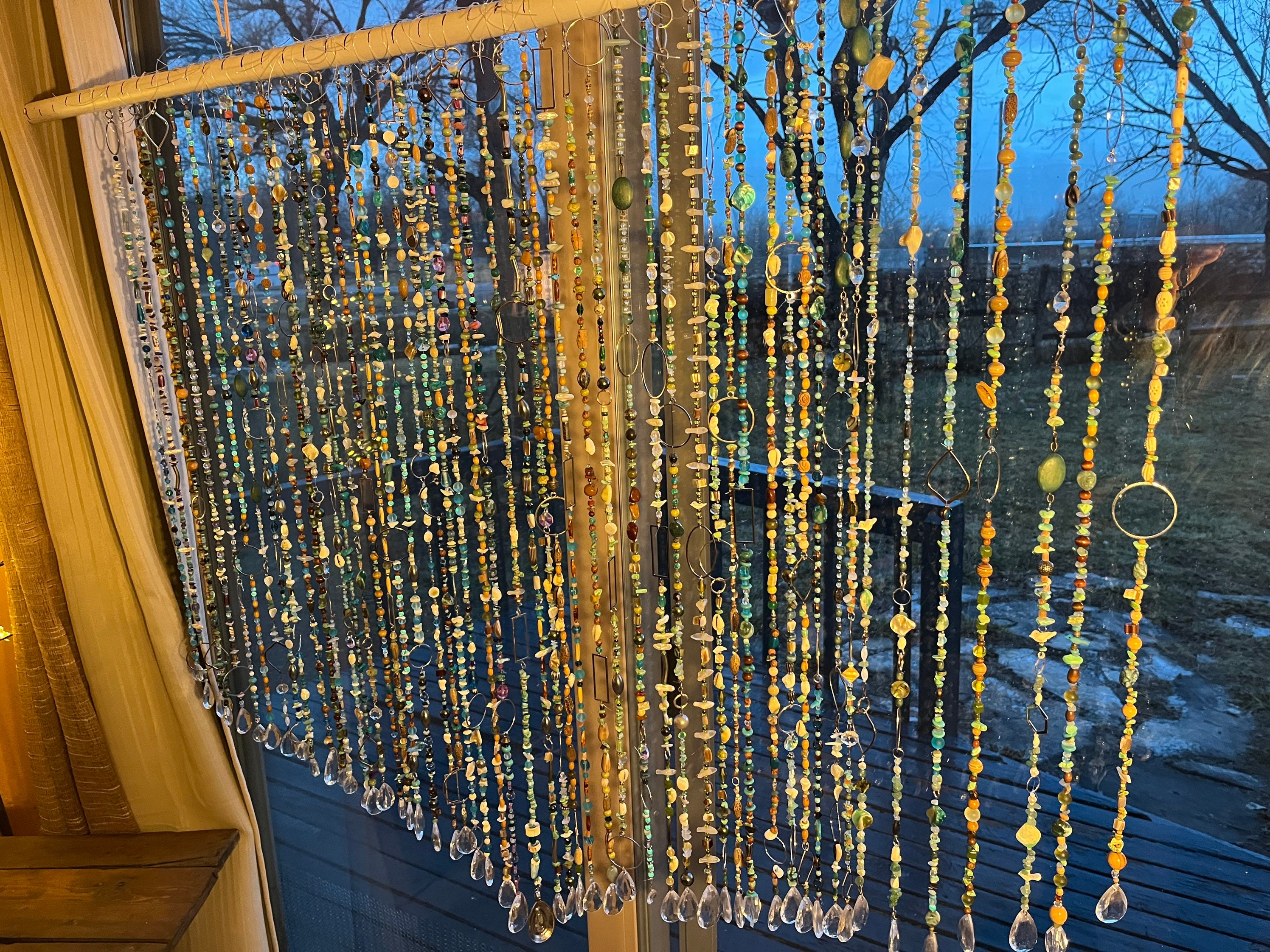 Beaded Curtain Tapestry Window Valance Screen - Etsy