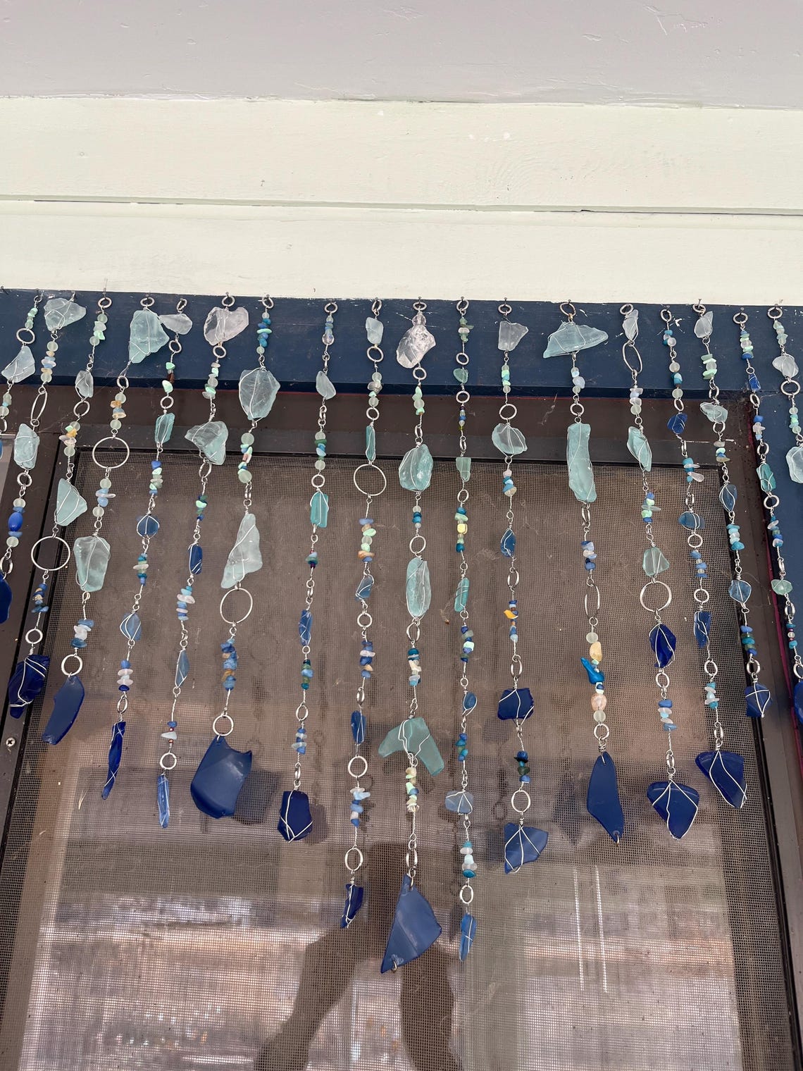 Beach Glass Ocean Colors Window Valance - Etsy