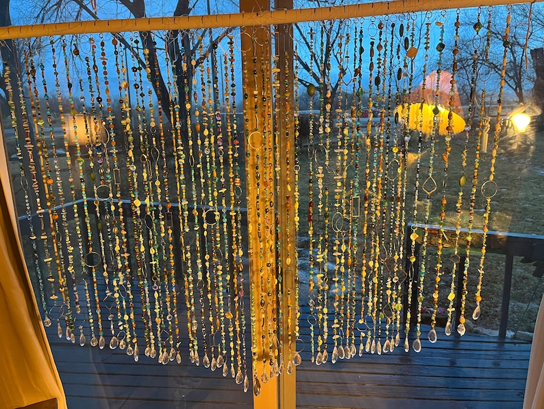 Beaded Curtain Tapestry Window Valance Screen - Etsy