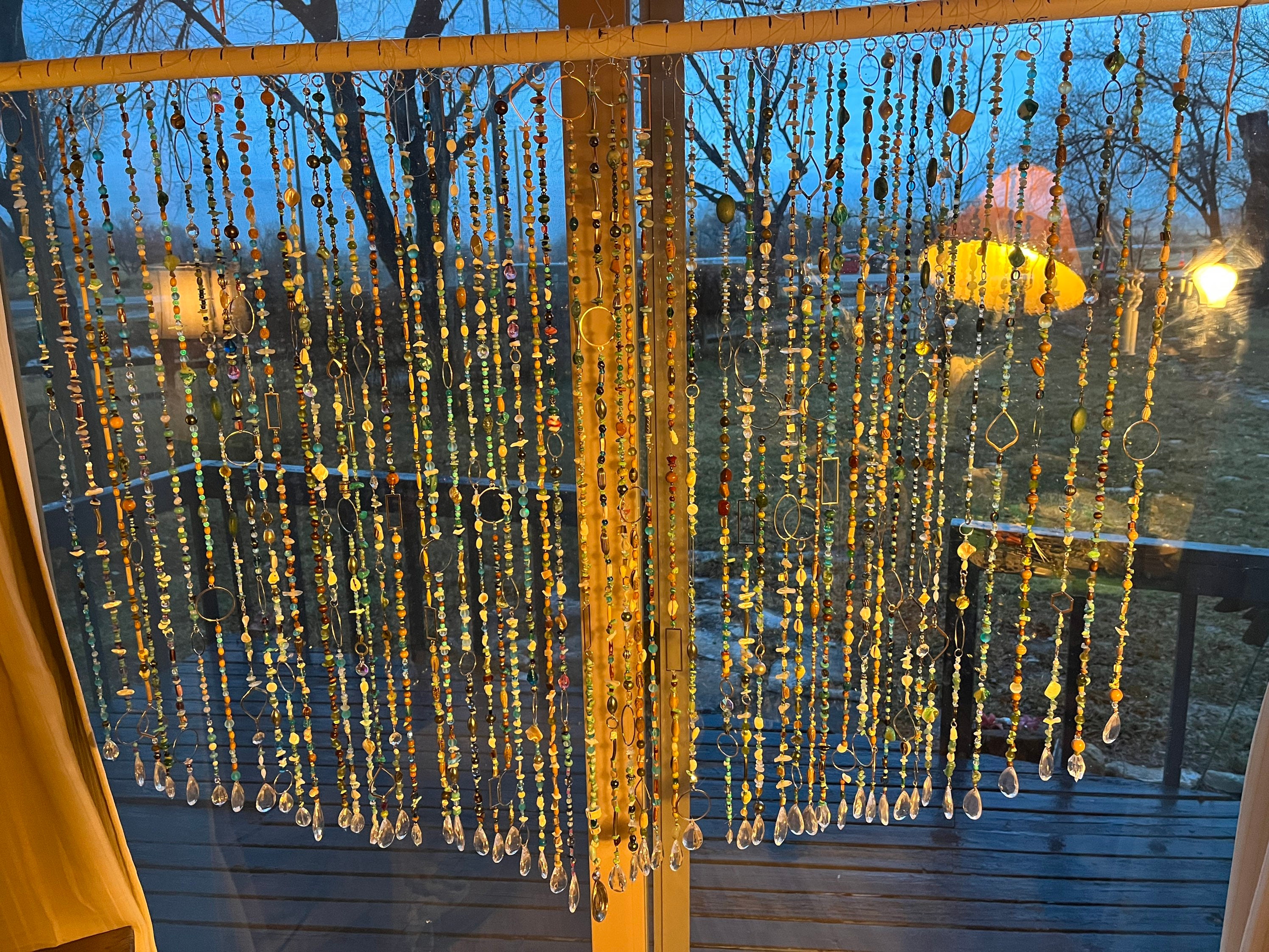 Beaded Curtain Tapestry Window Valance Screen - Etsy