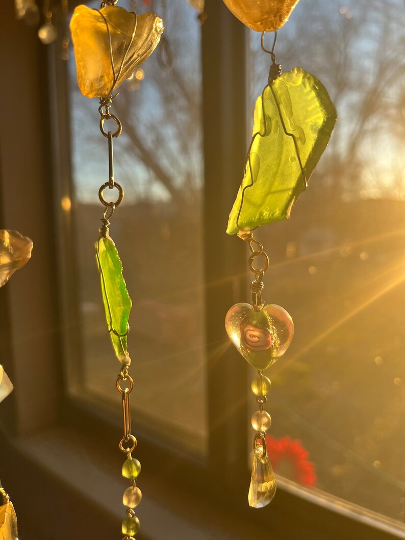 Beach Glass Window Decor 3-strand - Etsy
