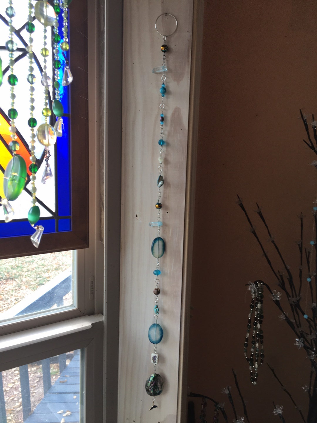 Hanging Totem Sun Catcher Sea Turtle, Sea Horse, Whales Tail Beach ...