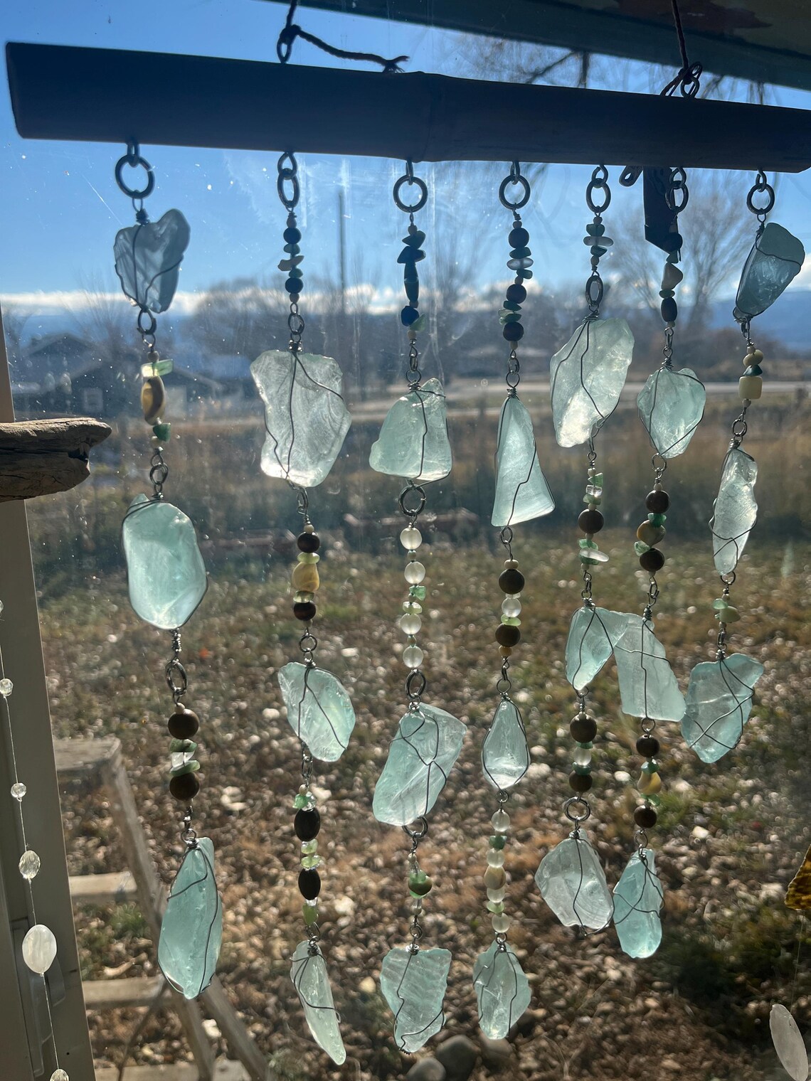 Beach Glass Window Valance Hanging W/ Ocean Theme - Etsy