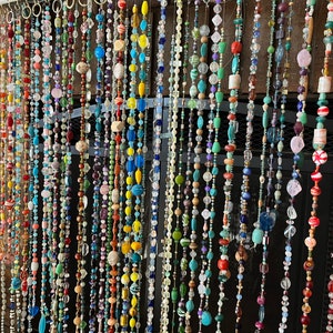 Glass Art Bead Hanging Screen Dun Catcher Window Valances - Etsy