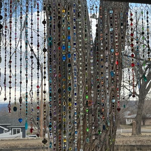 Glass Beaded Curtain Window Decor - Etsy