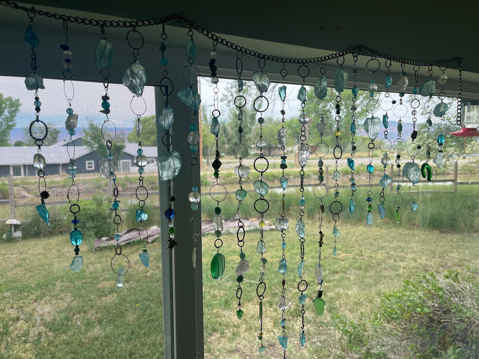 Beach Glass Coastal Window Valance - Etsy