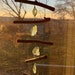 Sun Catcher With Blue Beach Glass Chunks and Beach Driftwood. 19” - Etsy