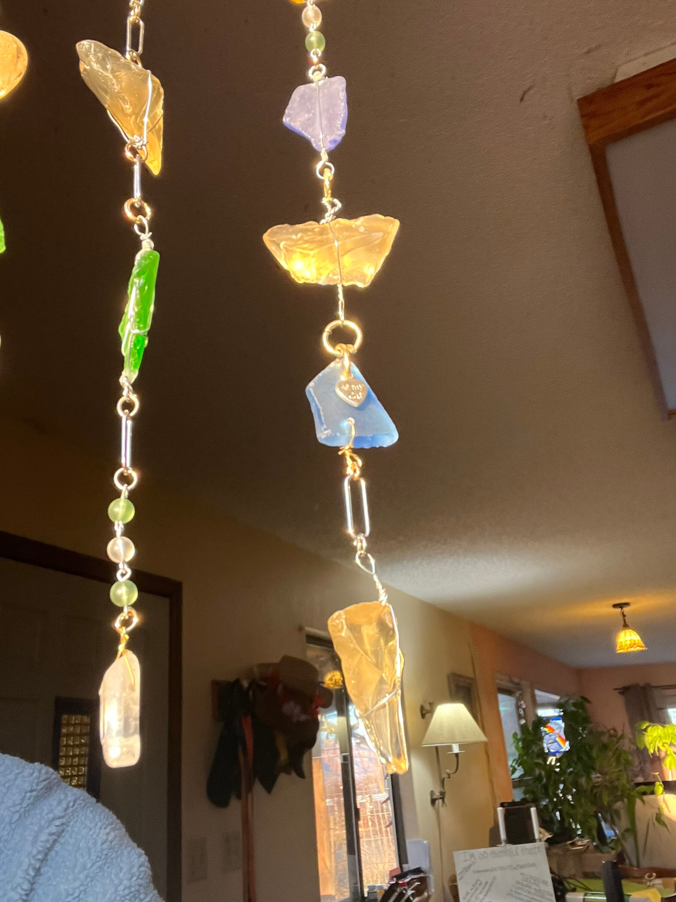 Beach Glass Window Decor 3-strand - Etsy