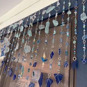 Beach Glass Ocean Colors Window Valance - Etsy