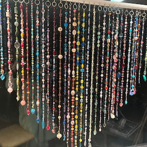Glass Art Bead Hanging Screen Dun Catcher Window Valances - Etsy