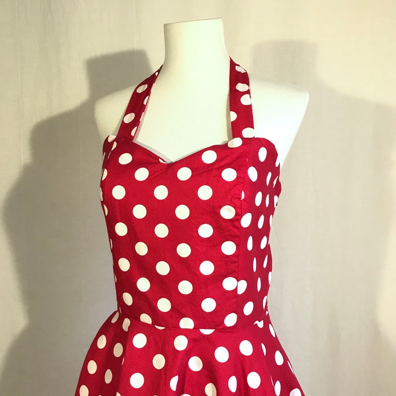 Red Polka Dot Dress - Etsy