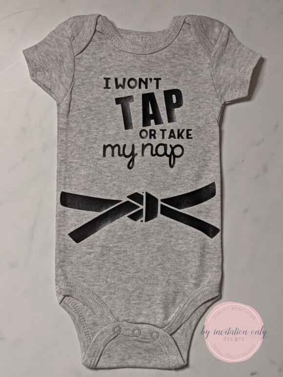 Baby Jiu Jitsu BJJ Training Personalized Onesie Name | Etsy