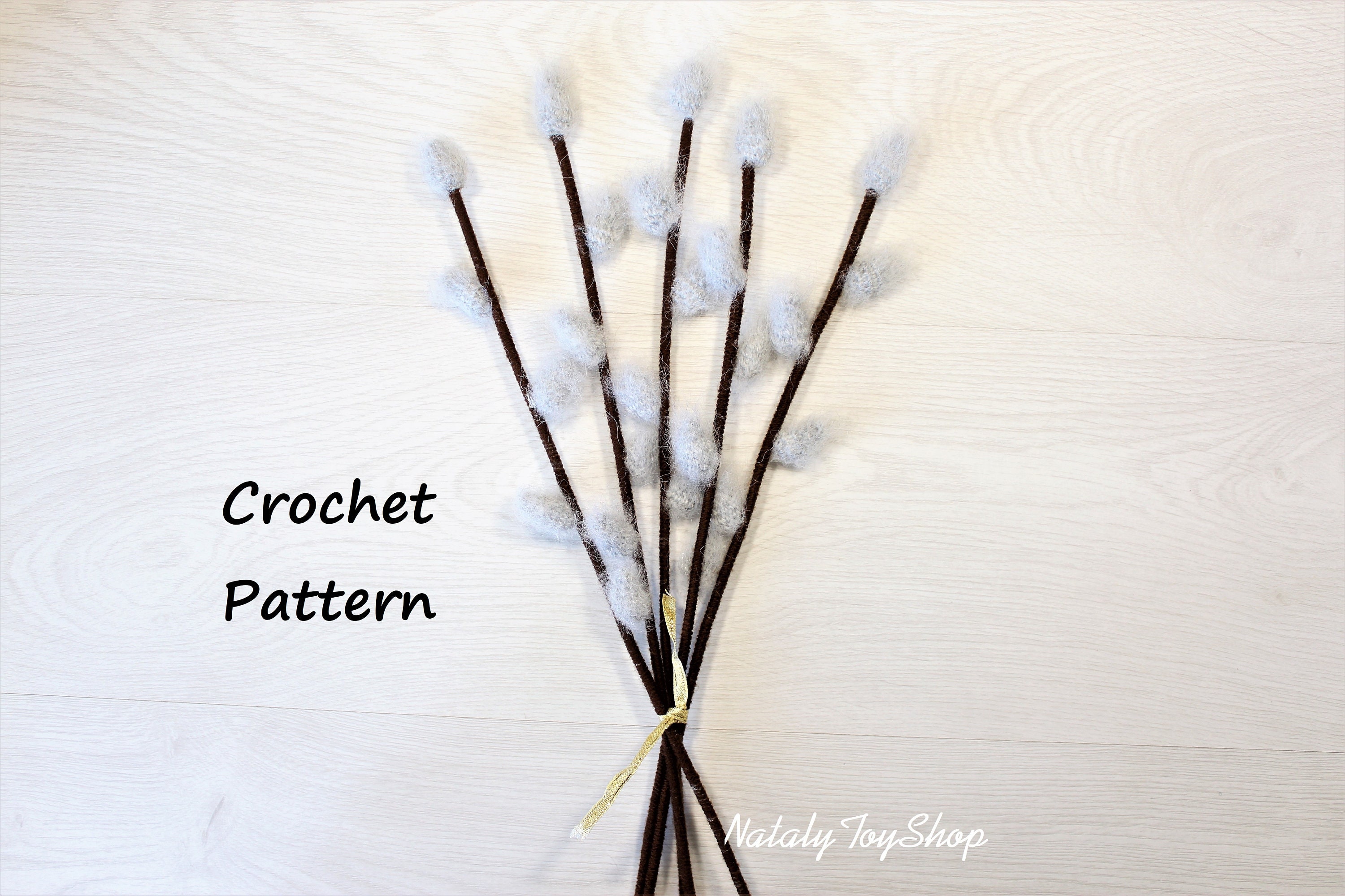 Willow Tree Crochet Pattern Easter Home Decor Floral | Etsy