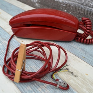Red Hot - Hot Line - Cherry Red Trimline Rotary Dial Phone - MCM - Bell ...